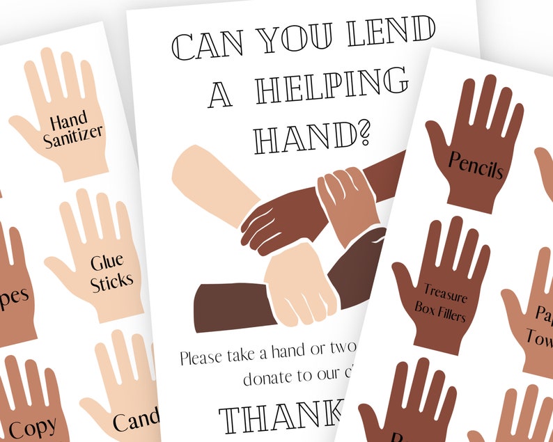 Meet the Teacher Donation Printable: Classroom Supplies (digital ...