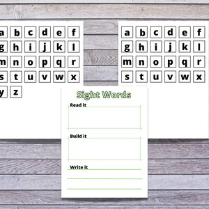 Sight Word Practice, Printable Spelling Game, Kindergarten Sight Words ...