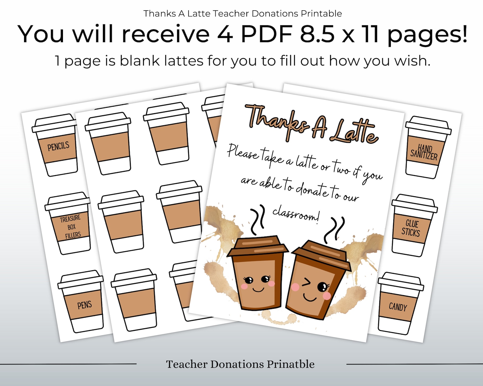 Meet the Teacher Printable: Classroom Donations (PDF) - Etsy