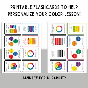 Color Theory Unit, Printable Color Wheel for Kids, Homeschool Kids Art ...