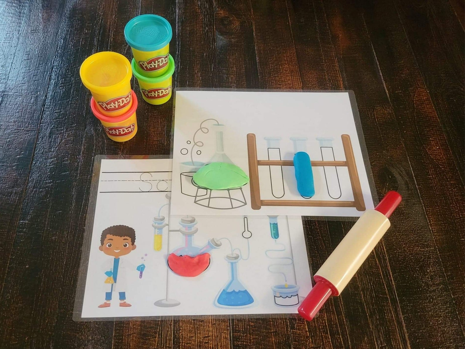 Community Helpers Playdough Mats: Fine Motor Skills Activity (printable ...