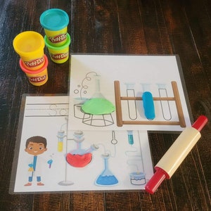 Community Helpers Play Dough Mats, Preschool Activities, Fine Motor ...