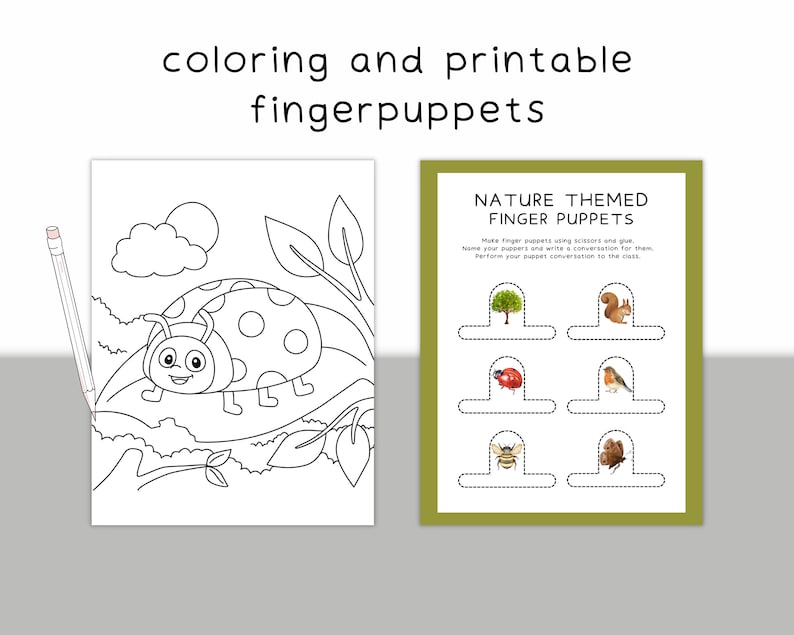 Nature Themed Preschool/ Kindergarten Learning Bundle, Nature Printable ...