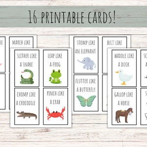 Movement Cards, Movement Activity, Movement Cubes, Action Cards ...