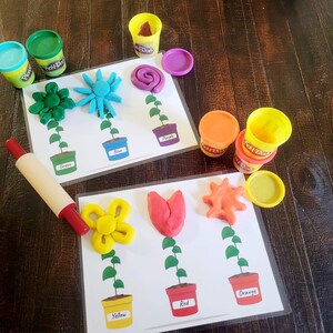Color Matching Play Dough Mats Printable Preschool Activities Fine ...