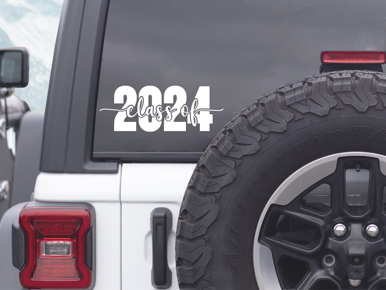 Class of 2024 Vinyl Decal Senior 2024 Sticker Graduation - Etsy