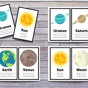 Space and Planet Learning, Planets Matching Activity, Toddler Busy Book ...