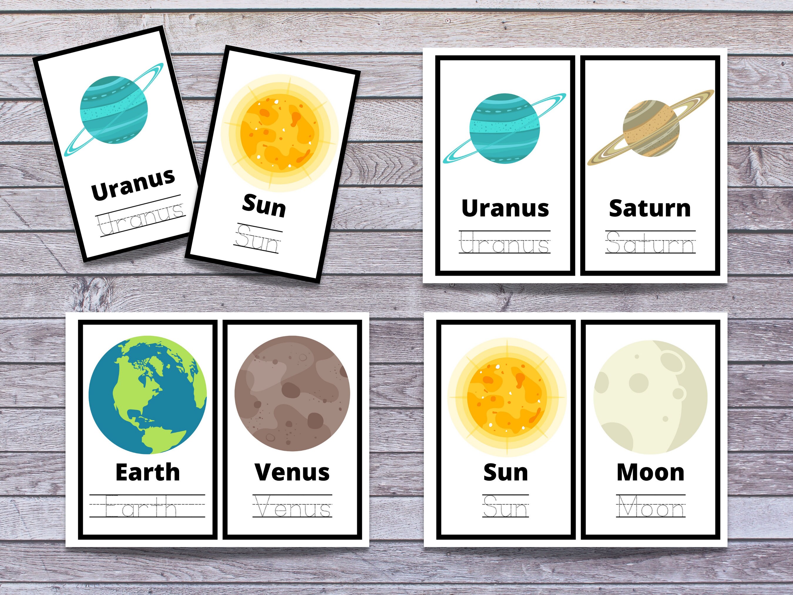 Planet Learning Activity: Montessori Busy Book Printable (PDF) - Etsy