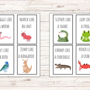 Movement Cards, Movement Activity, Movement Cubes, Action Cards ...