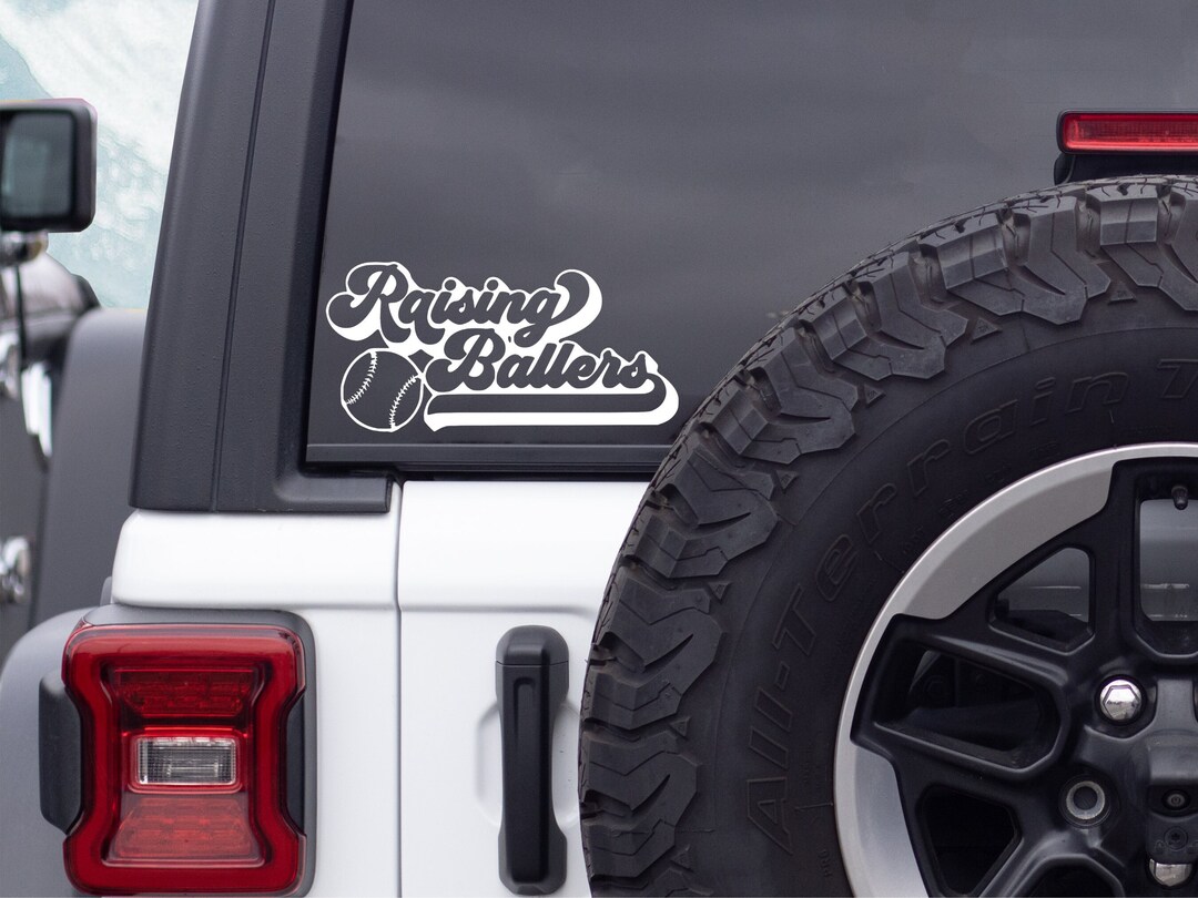 Raising Ballers Baseball Mom Decal, Baseball Mom Sticker, Baseball ...
