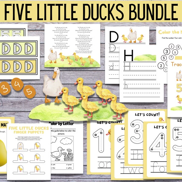 Five Little Ducks - Etsy