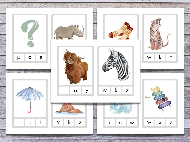A to Z Beginning Sounds Clip Cards Preschool Printable - Etsy