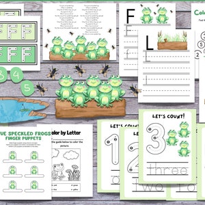 Frog Themed Preschool Bundle Printable Activity Preschool - Etsy