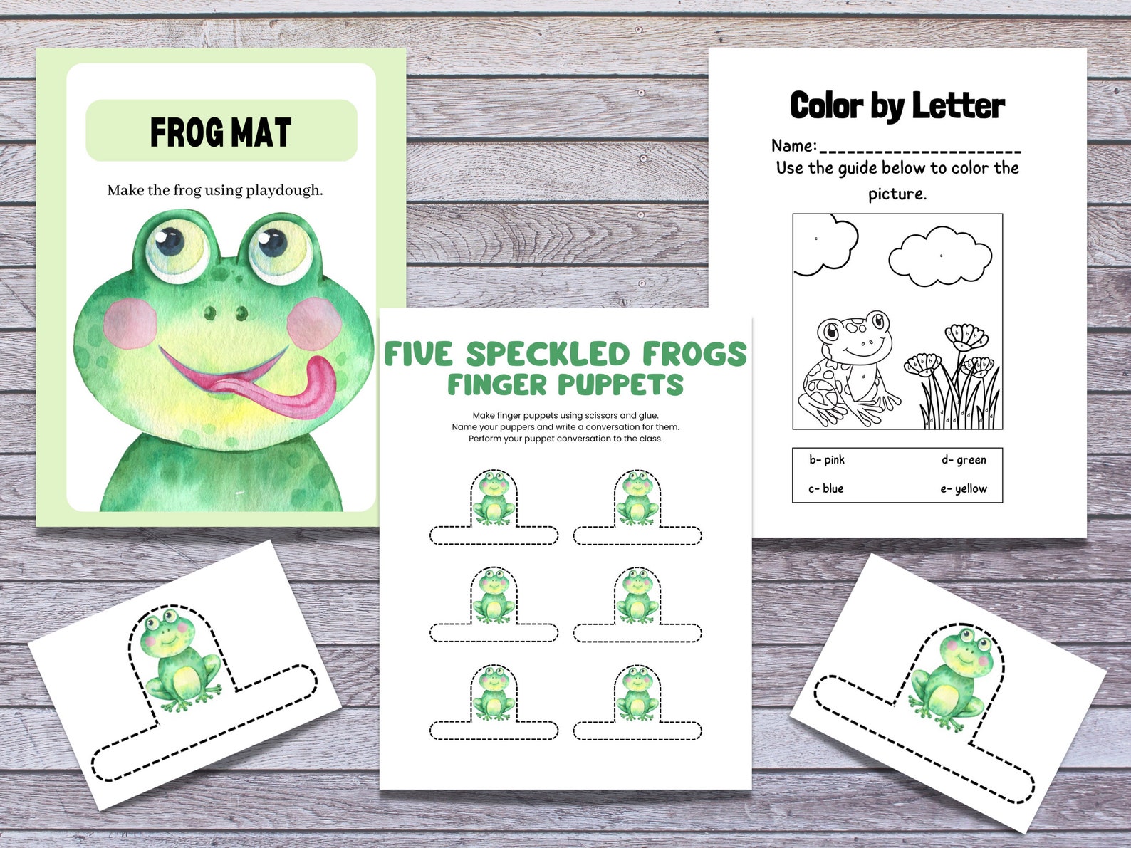 Frog Themed Preschool Bundle, Printable Activity, Preschool Printable ...