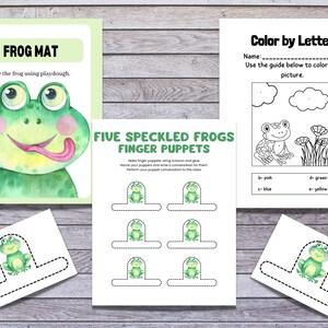 Frog Themed Preschool Bundle, Printable Activity, Preschool Printable ...