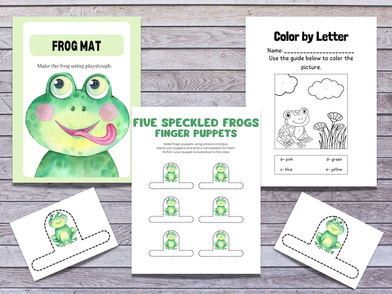 Frog Themed Preschool Bundle, Printable Activity, Preschool Printable ...