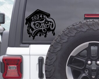 Class of 2024 Vinyl Decal Senior 2024 Sticker Graduation - Etsy