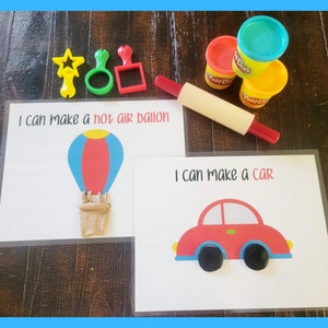 Transportation Learning Play Dough Mats Printable Preschool Activities ...