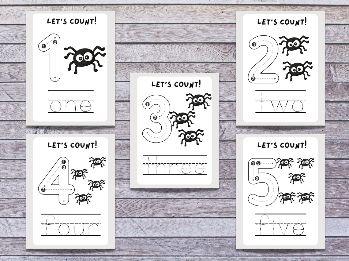 Spider Themed Preschool Bundle, Printable Activity, Preschool Printable ...