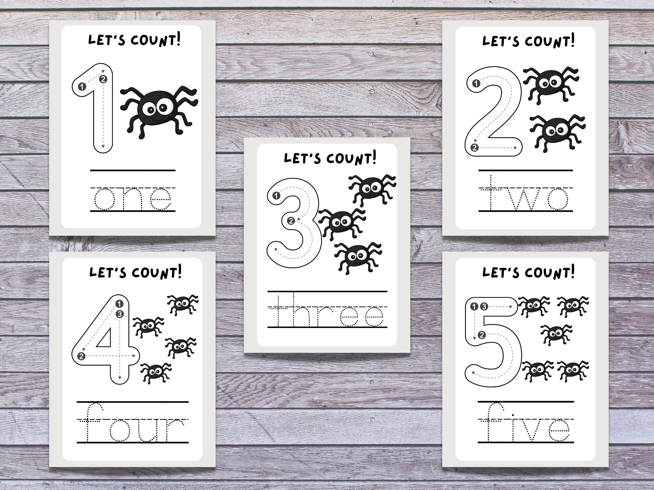 Spider Themed Preschool Bundle, Printable Activity, Preschool Printable ...