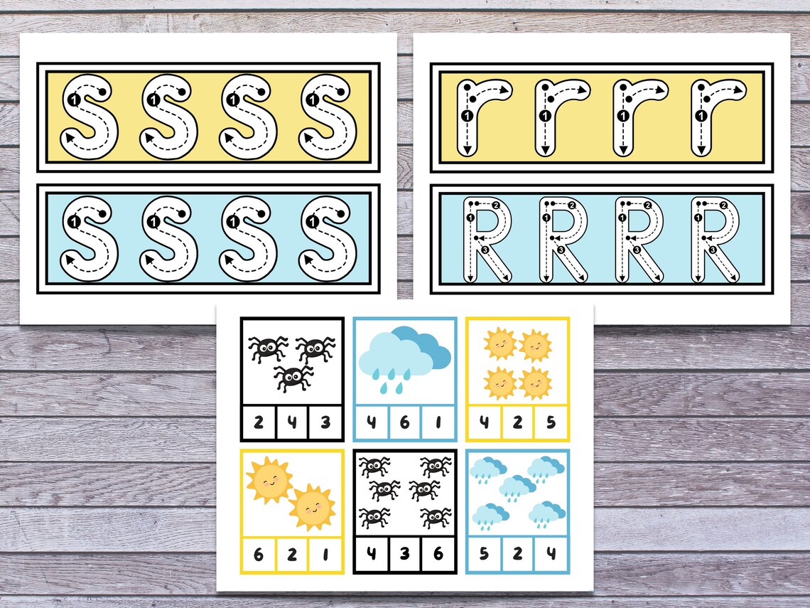 Spider Themed Preschool Bundle, Printable Activity, Preschool Printable ...
