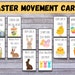 Easter Movement Cards, Movement Activity, Movement Cubes, Action Cards ...