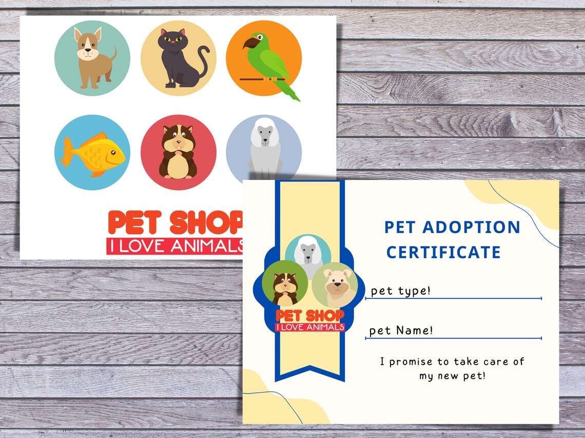 Pet Shop Pretend Play Printable: Classroom & Home (digital Download) - Etsy