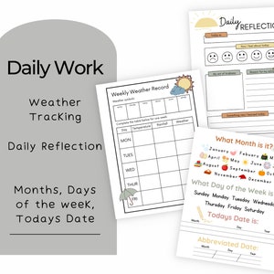 First Grade Morning Menu Bundle, First Grade Printable Worksheets ...