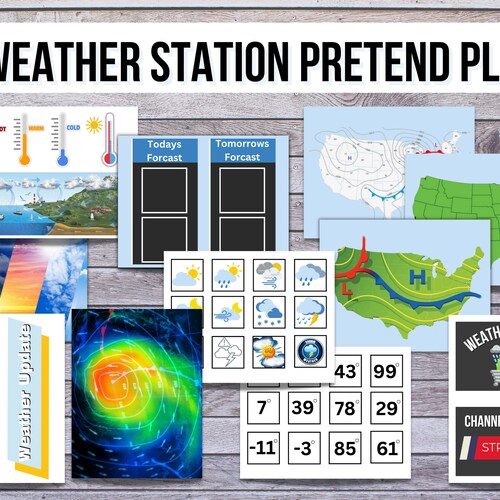 Weather Station Dramatic Play Pretend Play Classroom - Etsy
