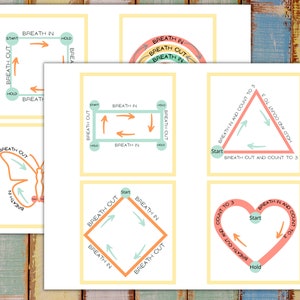 Mindfulness Breathing Exercises Activities for Kids, Breathing Cards ...