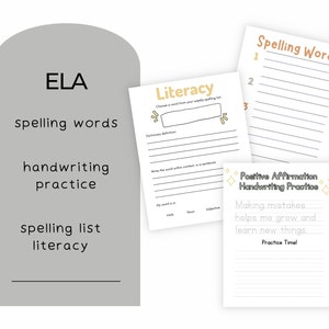 First Grade Morning Menu Bundle, First Grade Printable Worksheets ...