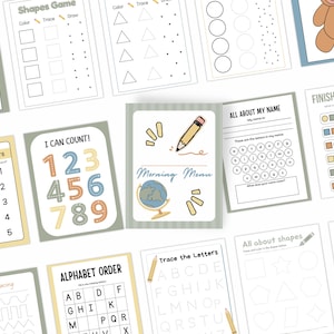 Kindergarten Readiness Morning Menu - Etsy