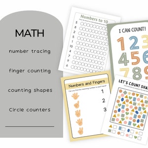 Preschool Morning Menu Bundle, Pre K Printable Worksheets, Kindergarten ...