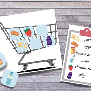 Shopping List Grocery Game| Grocery Store Pretend Play| Homeschool ...