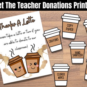 Meet the Teacher Printable: Classroom Donations (PDF) - Etsy