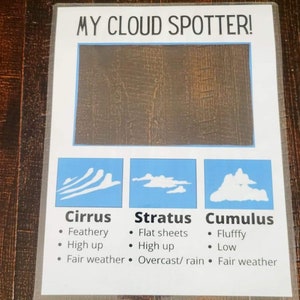 Cloud Identification Guide: Nature Finder, Homeschool Material (digital ...
