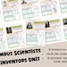 Famous Scientist and Inventors Interactive Unit Study Worksheets ...
