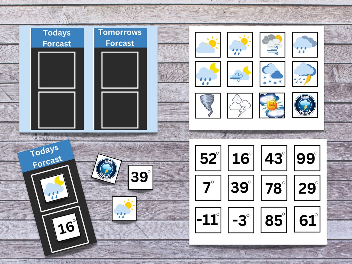 Weather Station Dramatic Play Pretend Play Classroom - Etsy