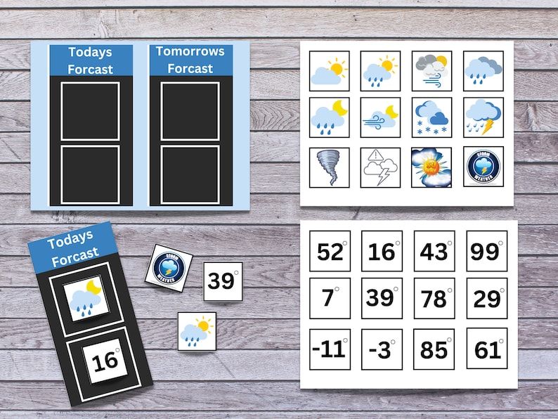 Weather Station Dramatic Play Pretend Play Classroom - Etsy