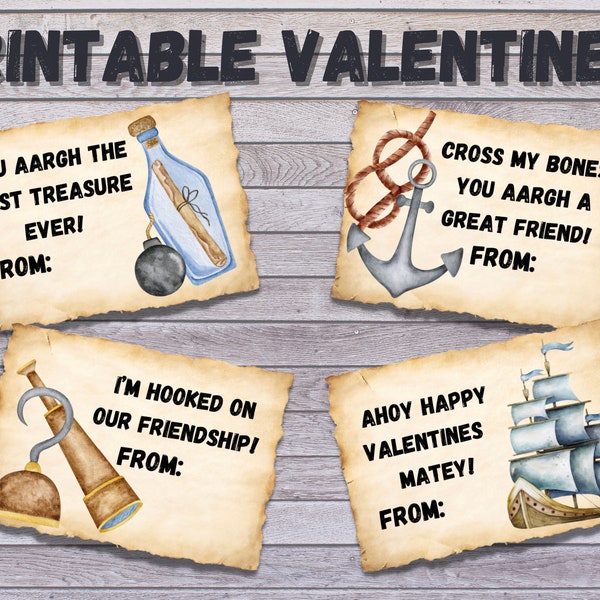Pirate Valentine - Etsy