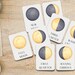 Moon Phases Flashcards, Homeschool Montessori Materials, Toddler Flash ...