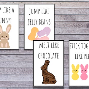 Easter Movement Cards, Movement Activity, Movement Cubes, Action Cards ...