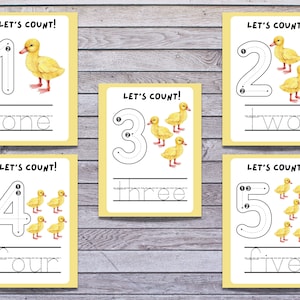 Duck Themed Preschool Learning Bundle, Printable Activity, Preschool ...