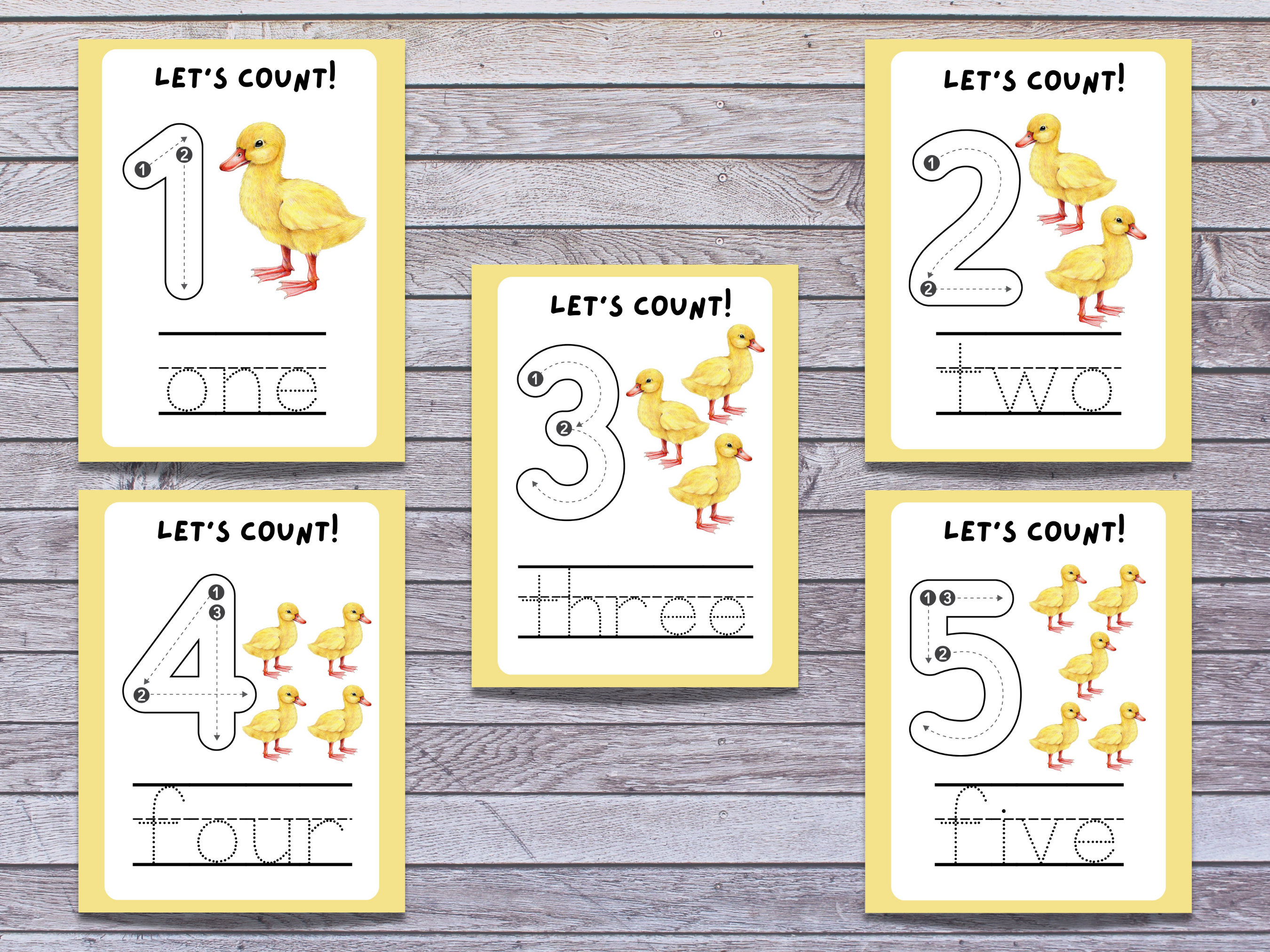 Duck Themed Preschool Learning Bundle, Printable Activity, Preschool ...