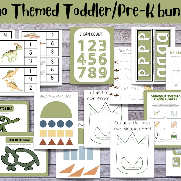 Montessori Dinosaur - Etsy