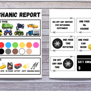 Mechanic and Car Wash Dramatic Play, Pretend Play, Classroom Dramatic ...