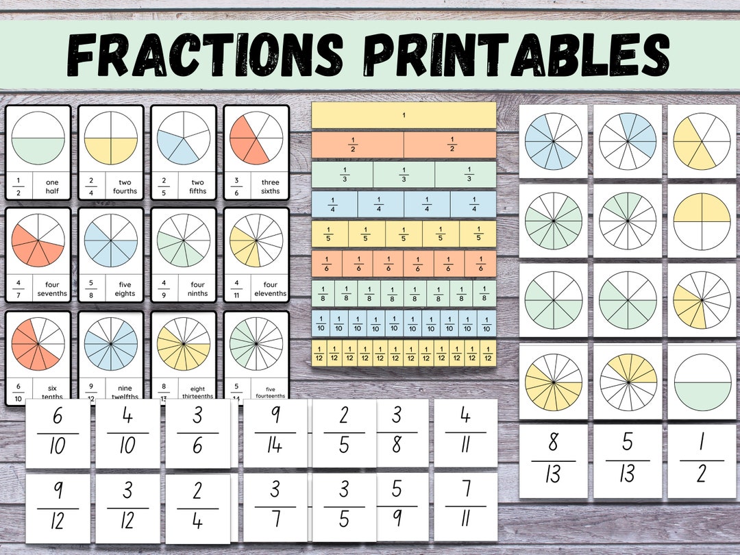 Fraction Find, Create A Fraction Activity, Homeschool Math, Matching ...