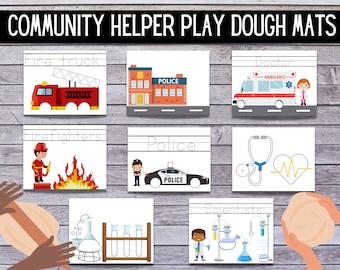 Community Helpers Math Activity Bundle - Etsy
