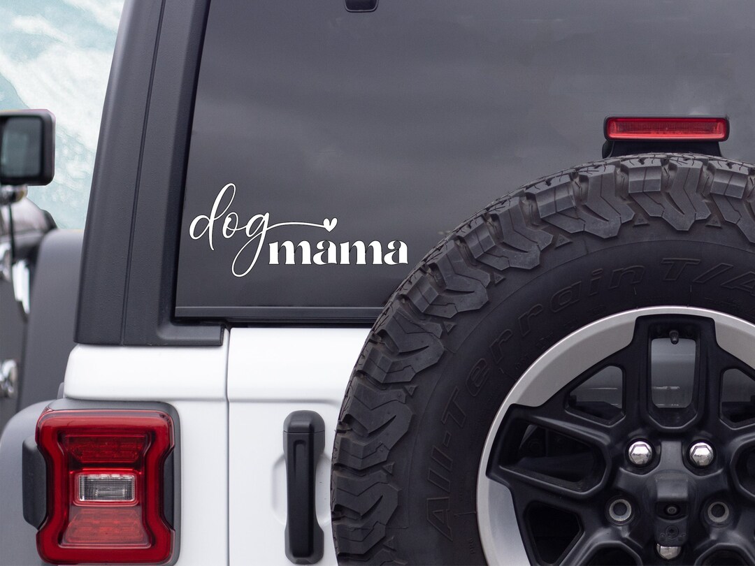 Dog Mama Vinyl Decal, Dog Lover Sticker, Pet Decal, Dog Lovers Gifts ...