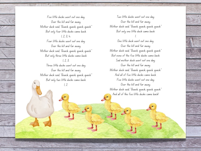 Duck Themed Preschool Learning Bundle, Printable Activity, Preschool ...